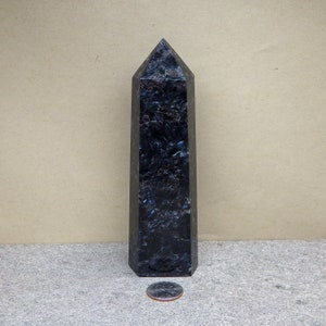 Arfvedsonite Tower Obelisk 6.5 Inches Tall - Etsy