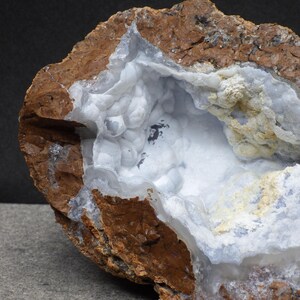 Great Botryoidal Chalcedony Geode From Mexico Great UV Mineral Specimen ...