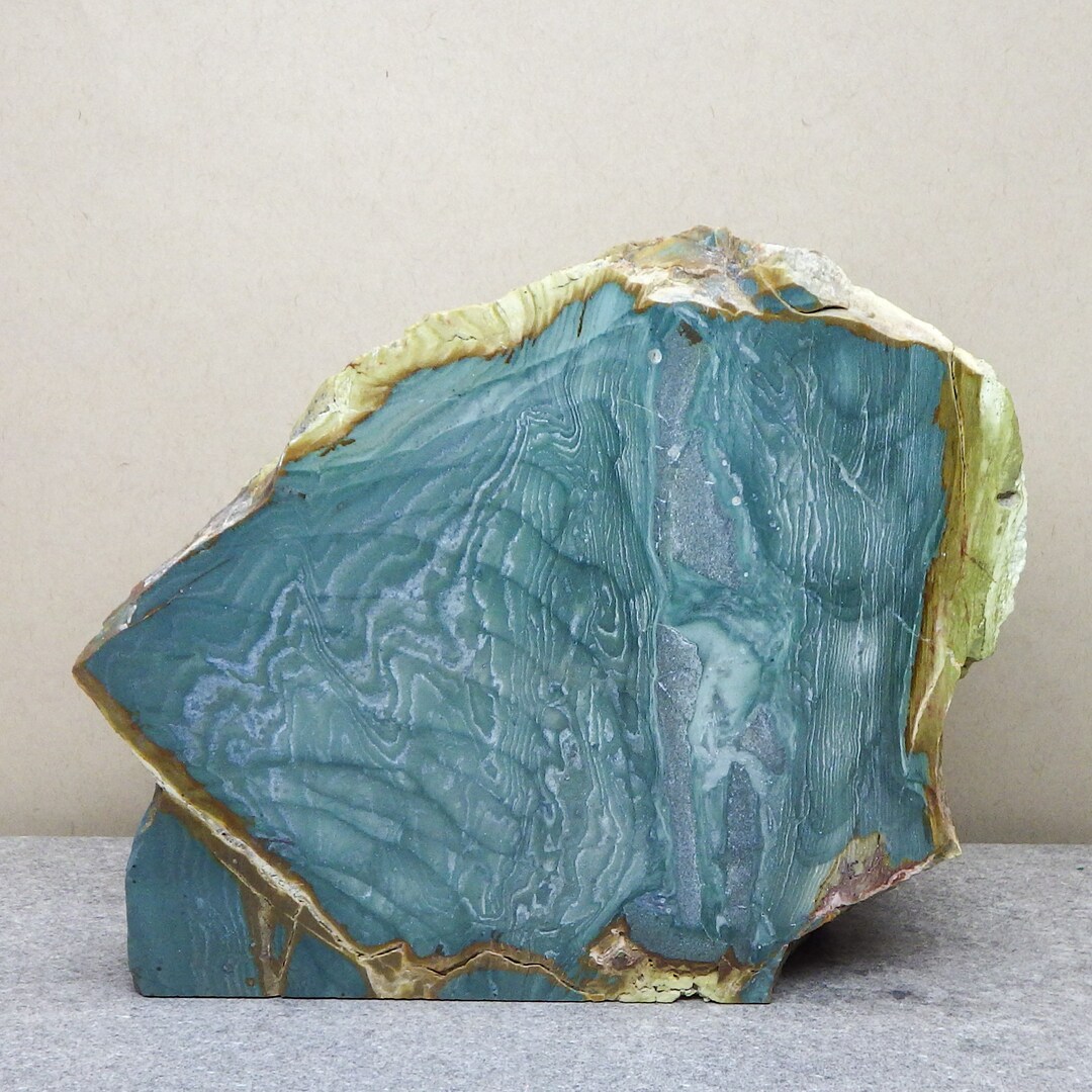 Great Color and Crazy Pattern Cut to Stand Polished Freedom Jasper Aka ...