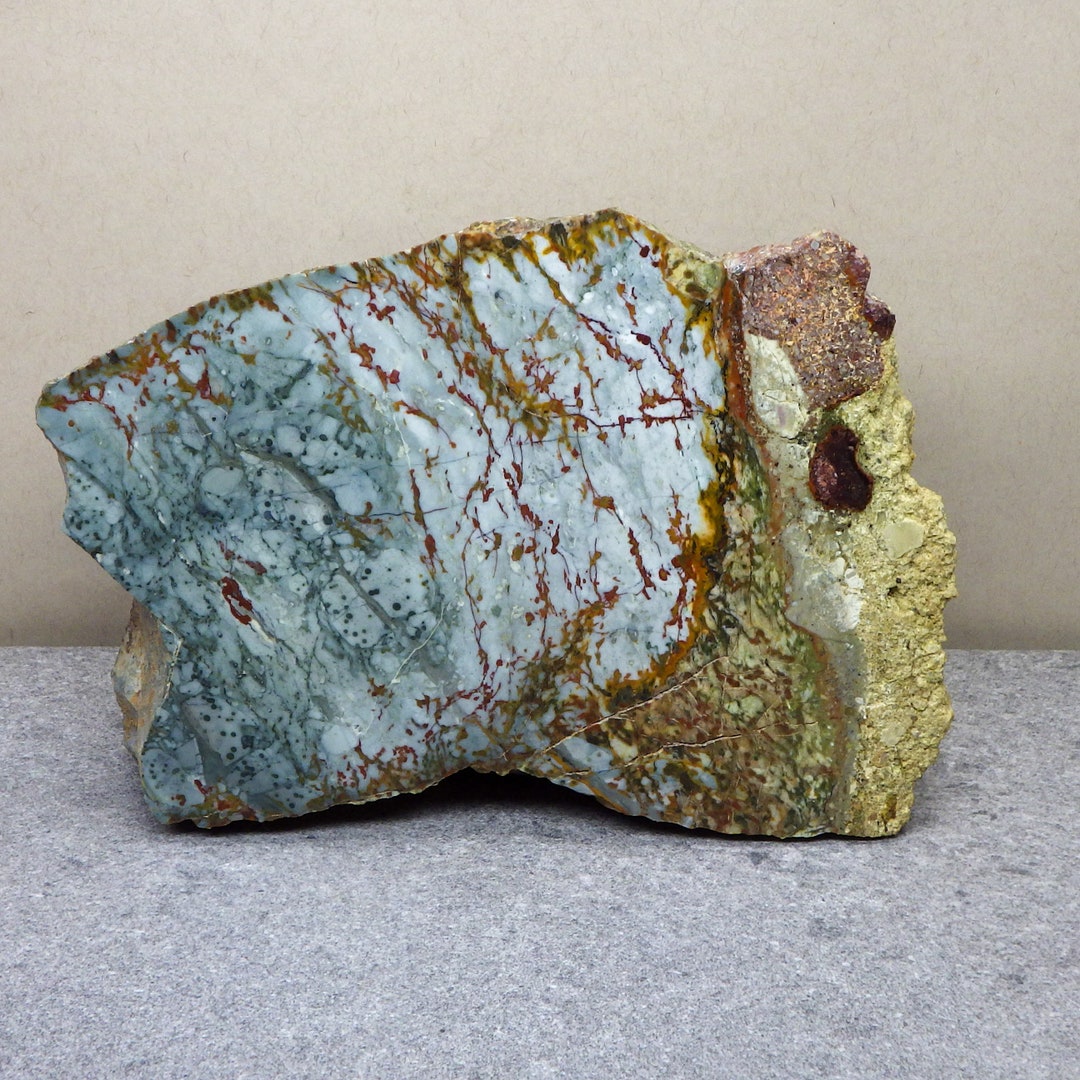 Polished Rocky Butte Jasper: Free Form Standing Stone, Oregon Picture ...