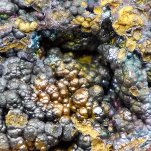 Great Botryoidal Copper and Rainbow Colors Turgite From Graves Mountain ...