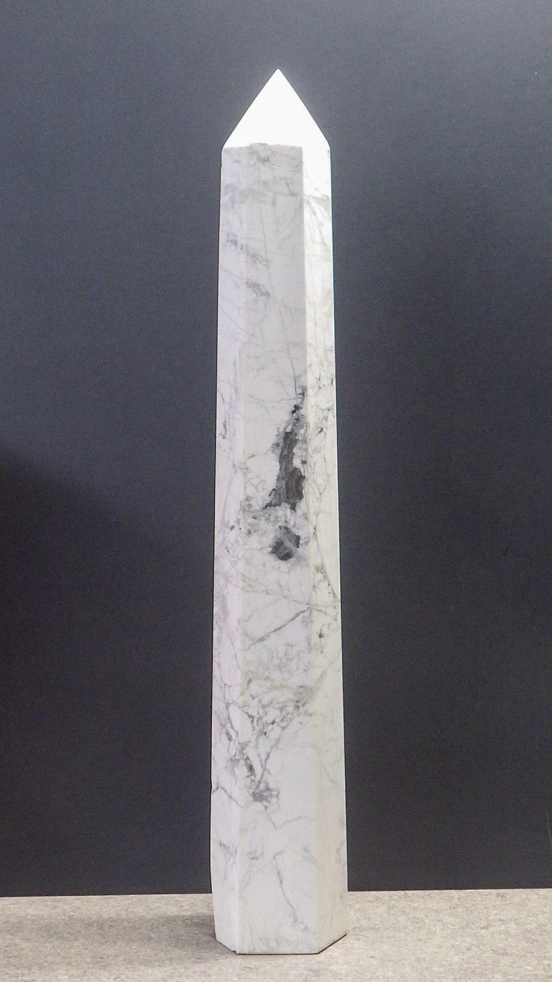 Large Howlite Tower Obelisk Generator (over 12 Inches) - Etsy