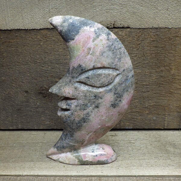 Carved Moon Face - Etsy