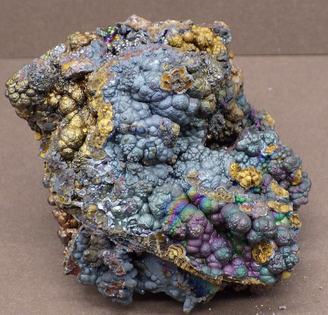 Great Botryoidal Copper and Rainbow Colors Turgite From Graves Mountain ...