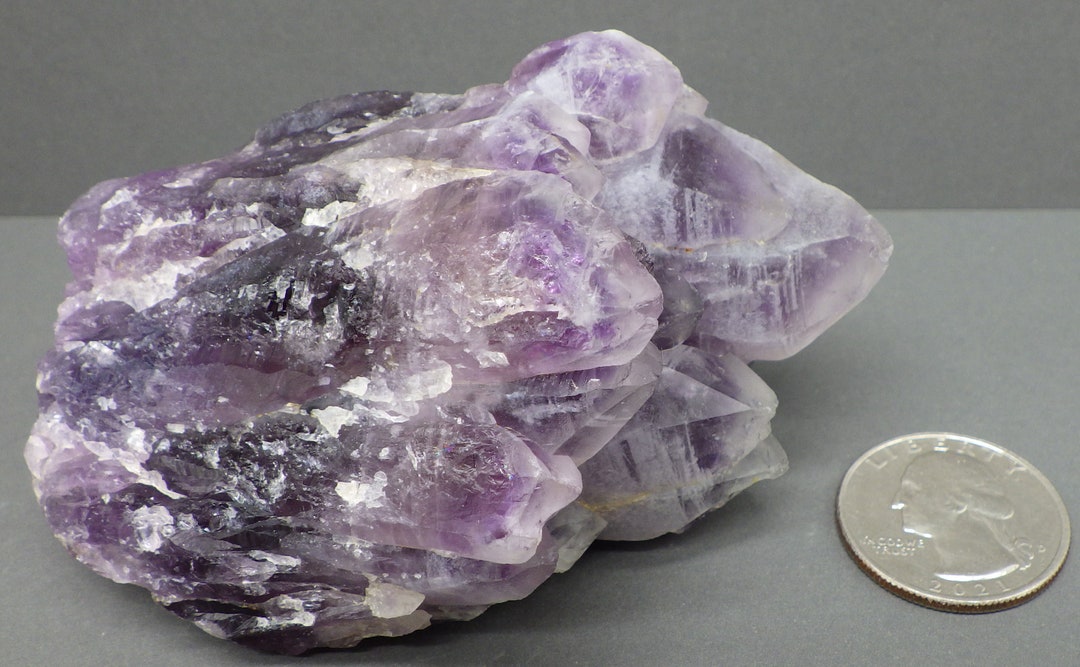 Guerrero Phantom Amethyst Crystal Cluster Great Deep Purple - Etsy