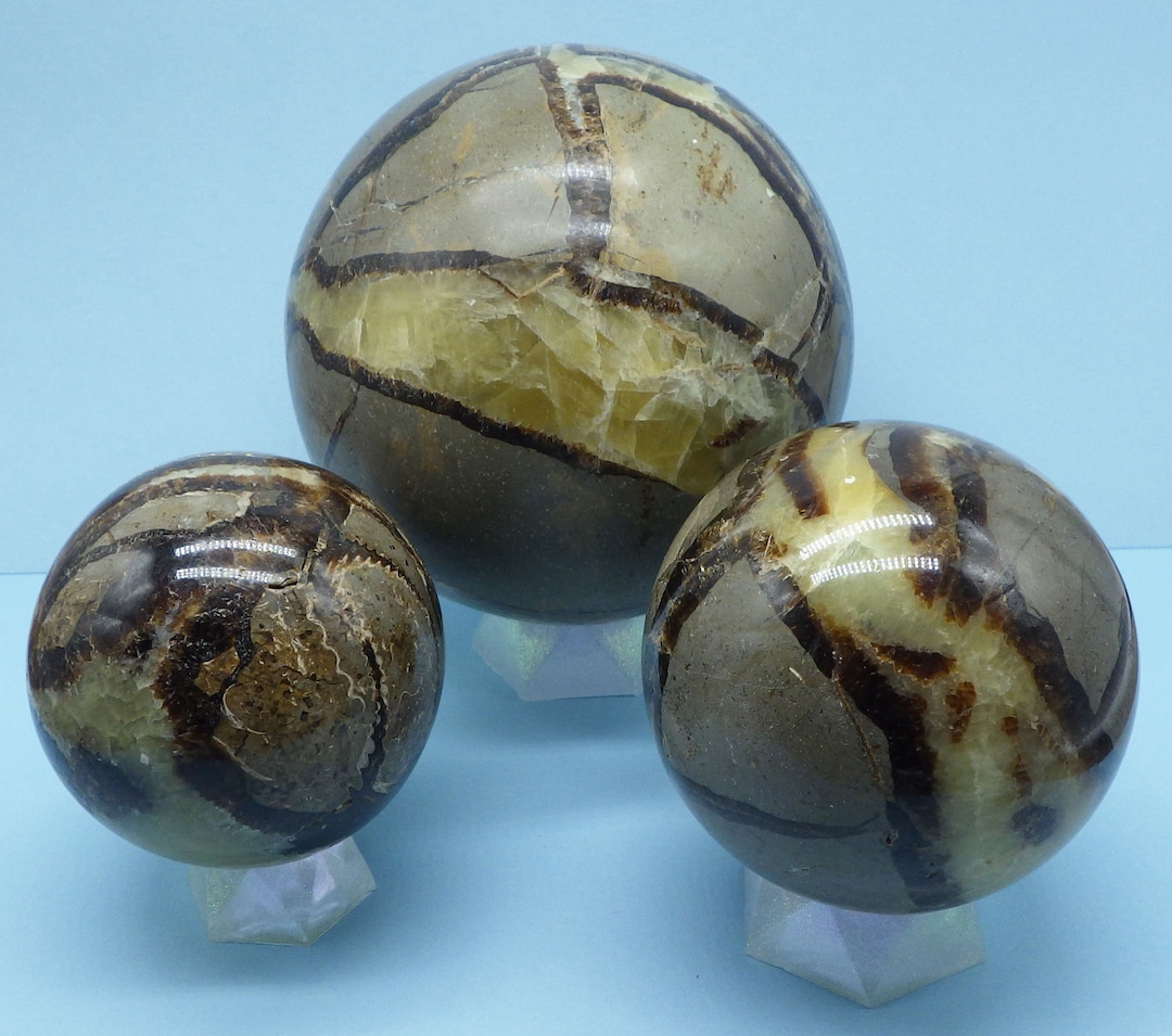 Septarian Dragon Stone Sphere Selection Nice UV Under Black Light - Etsy