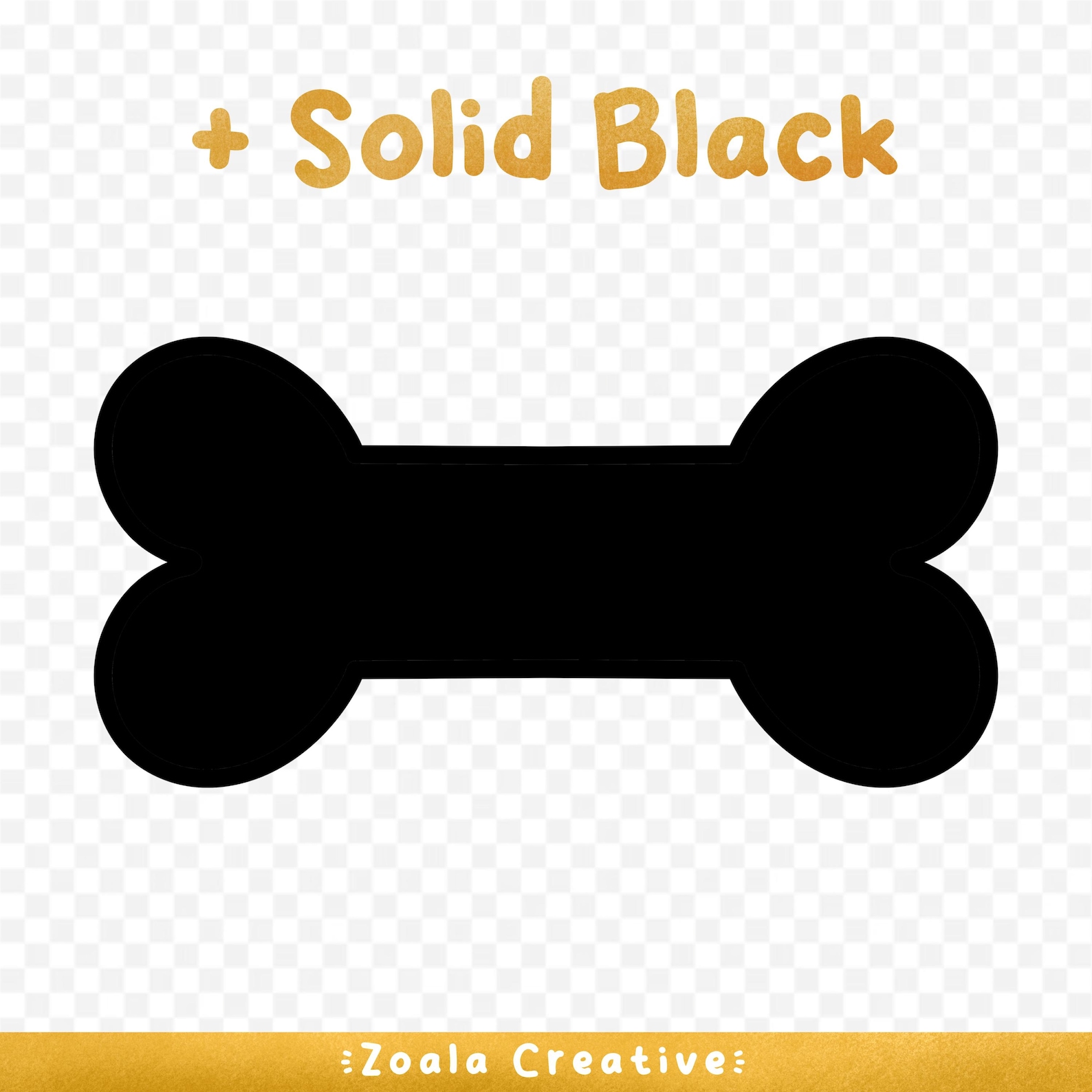 Simple Black Dog Bone Outline Template, DIY Craft and Daycare ...