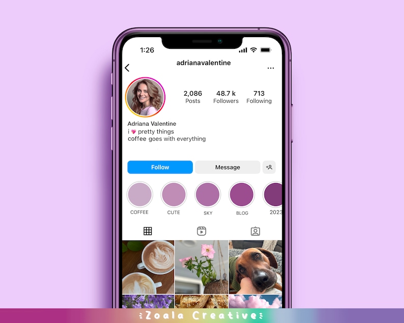 20 Solid Dreamy Purple Instagram Highlight Covers - Soft, Pastel ...