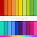 20 Solid Colour 12 X 12 Rainbow Digital Paper Set for Scrapbooking ...