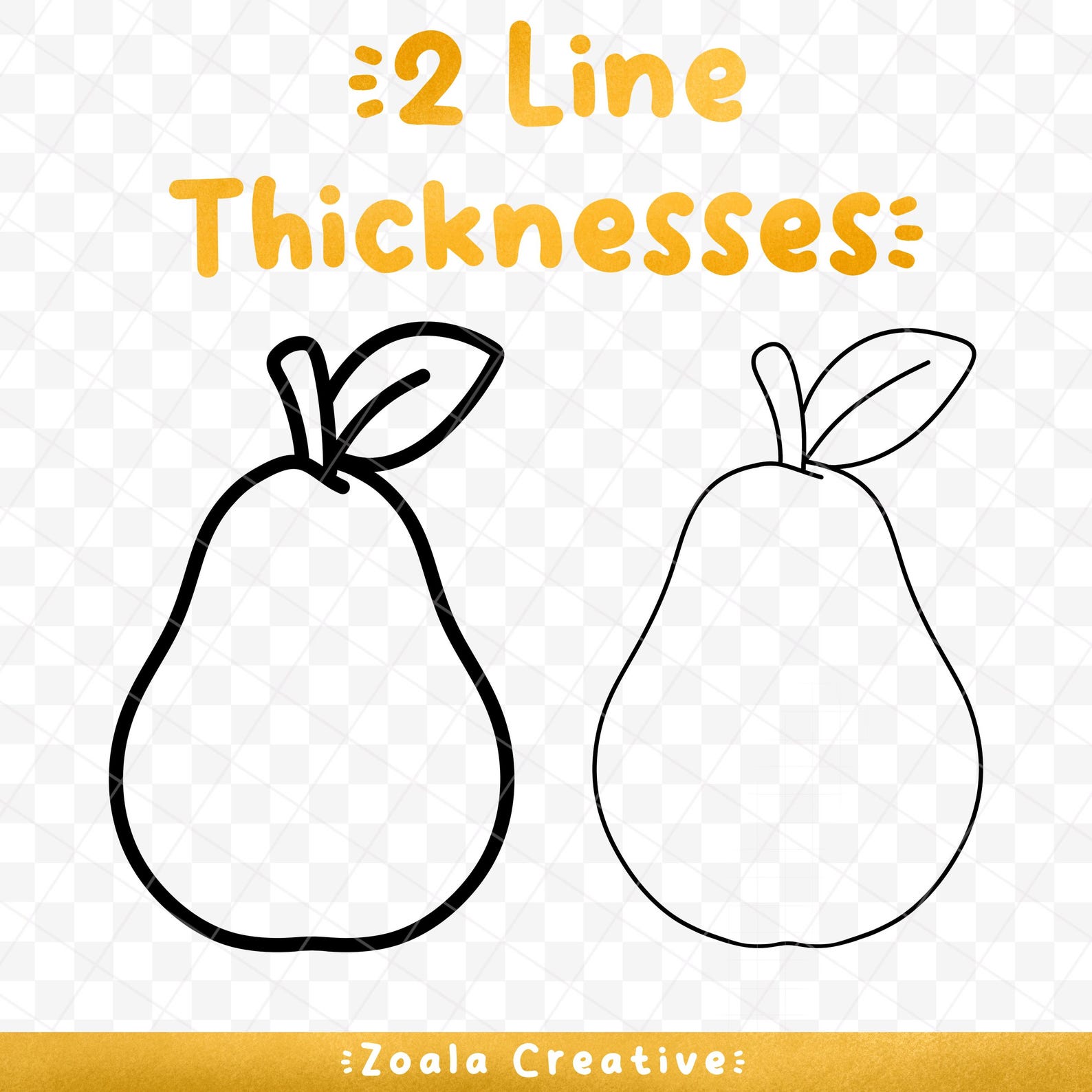 Simple Cartoon Pear Template Outline, DIY Craft - Printable Solid ...