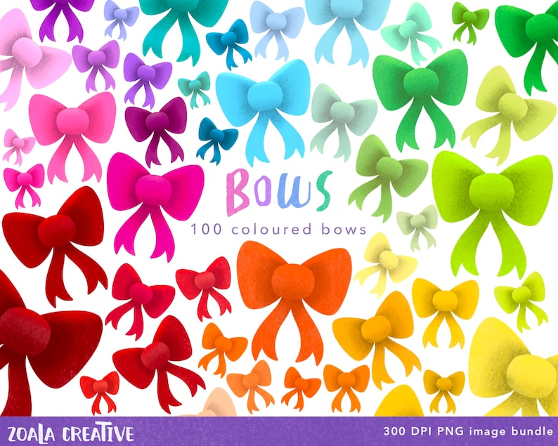 100 Textured Colour Ribbons PNG Bundle for Digital Stickers, Planner ...