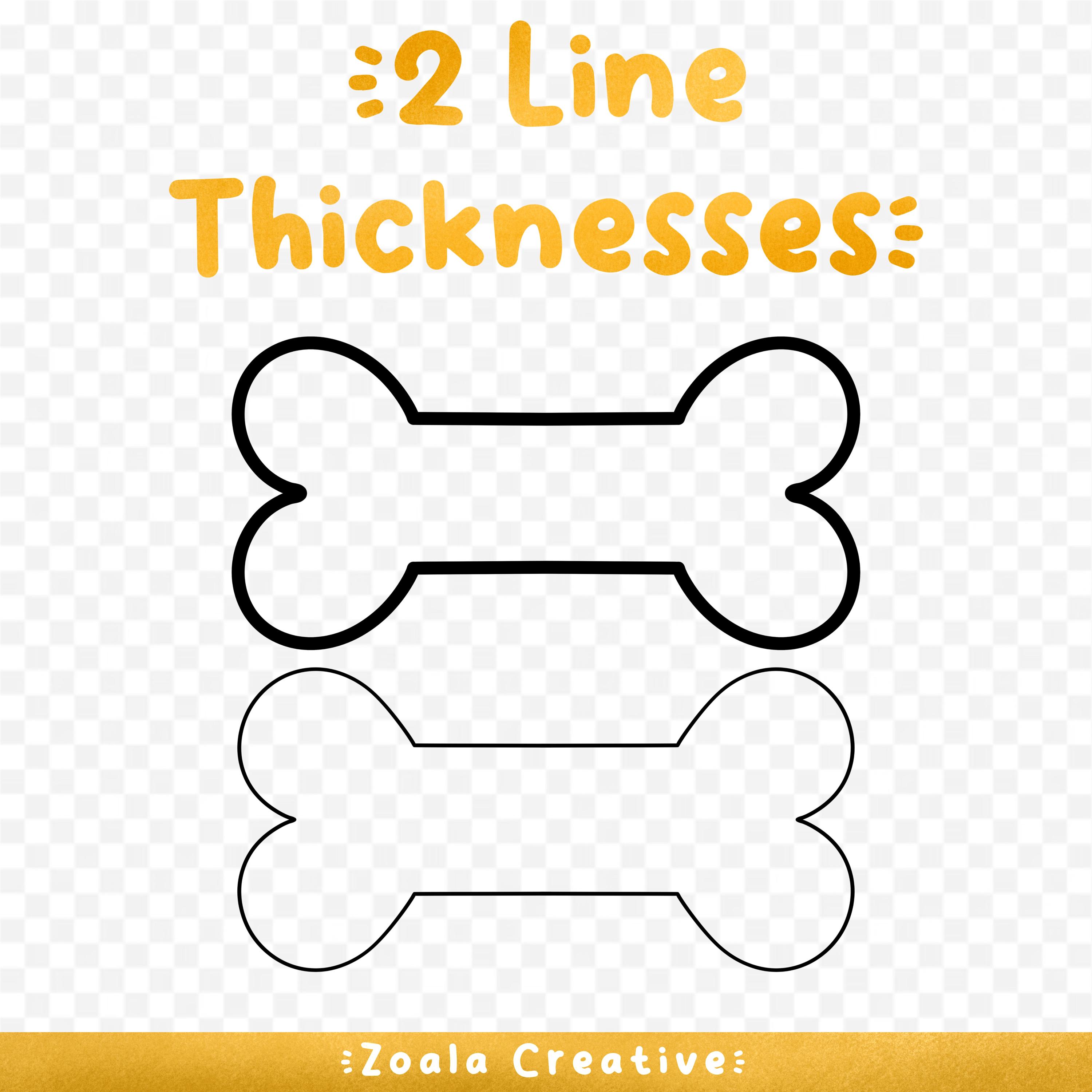 Simple Black Dog Bone Outline Template, DIY Craft and Daycare ...