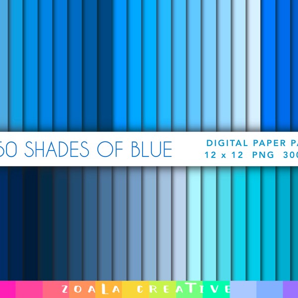 Shades of Navy Blue - Etsy