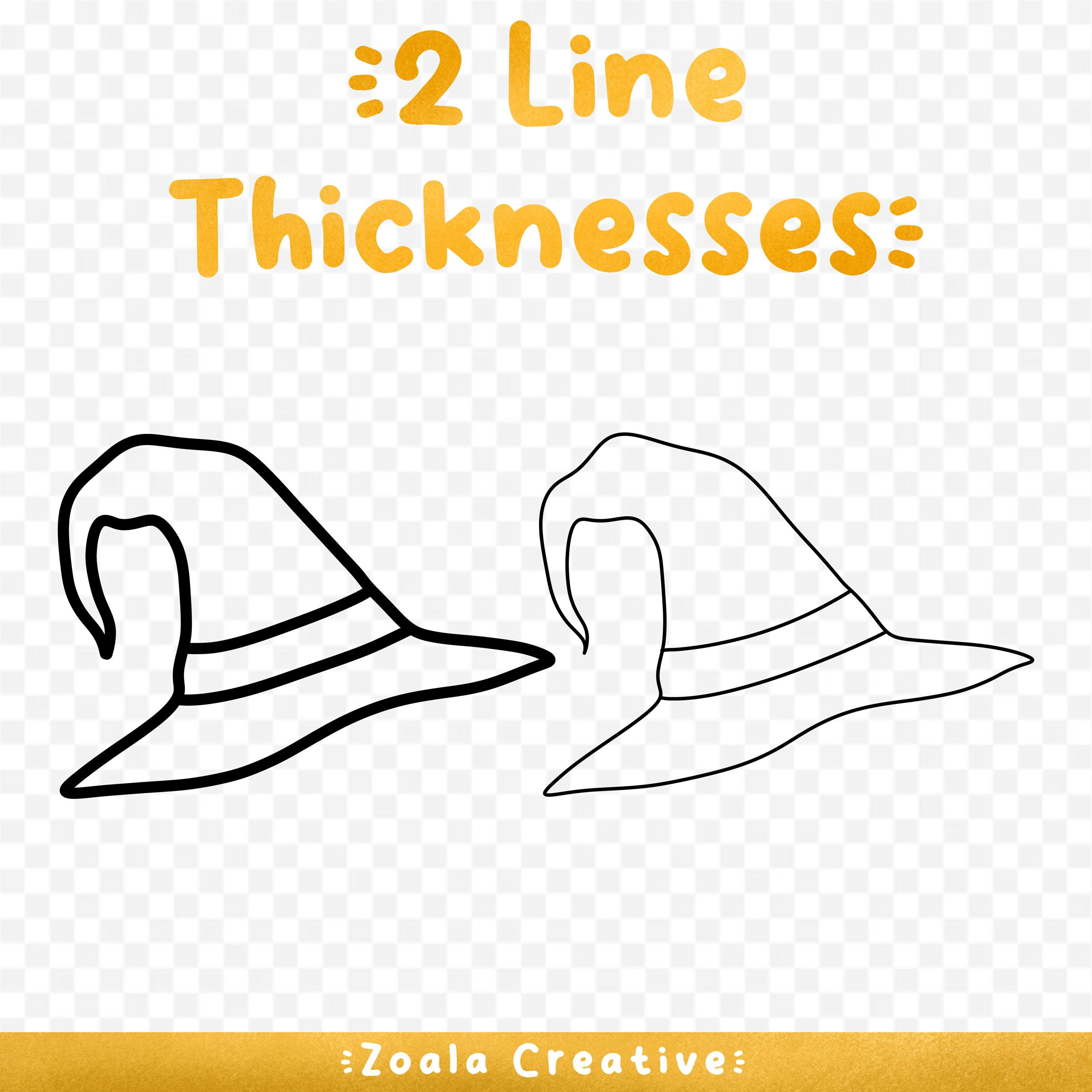 Simple Witches Hat Outline Template, DIY Craft - Printable Solid Black ...