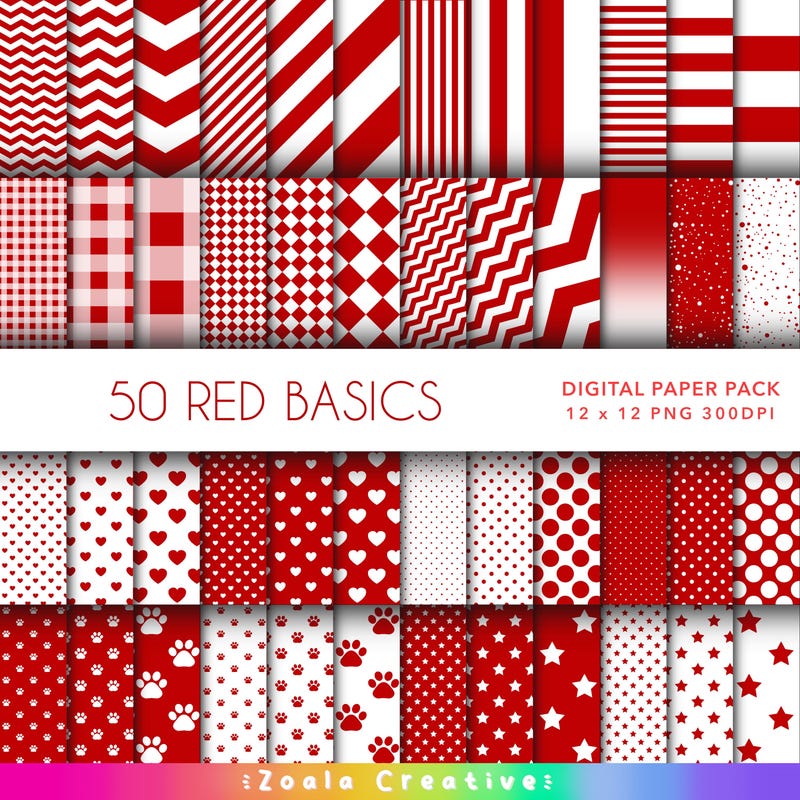 Small White Dots on Red - Etsy