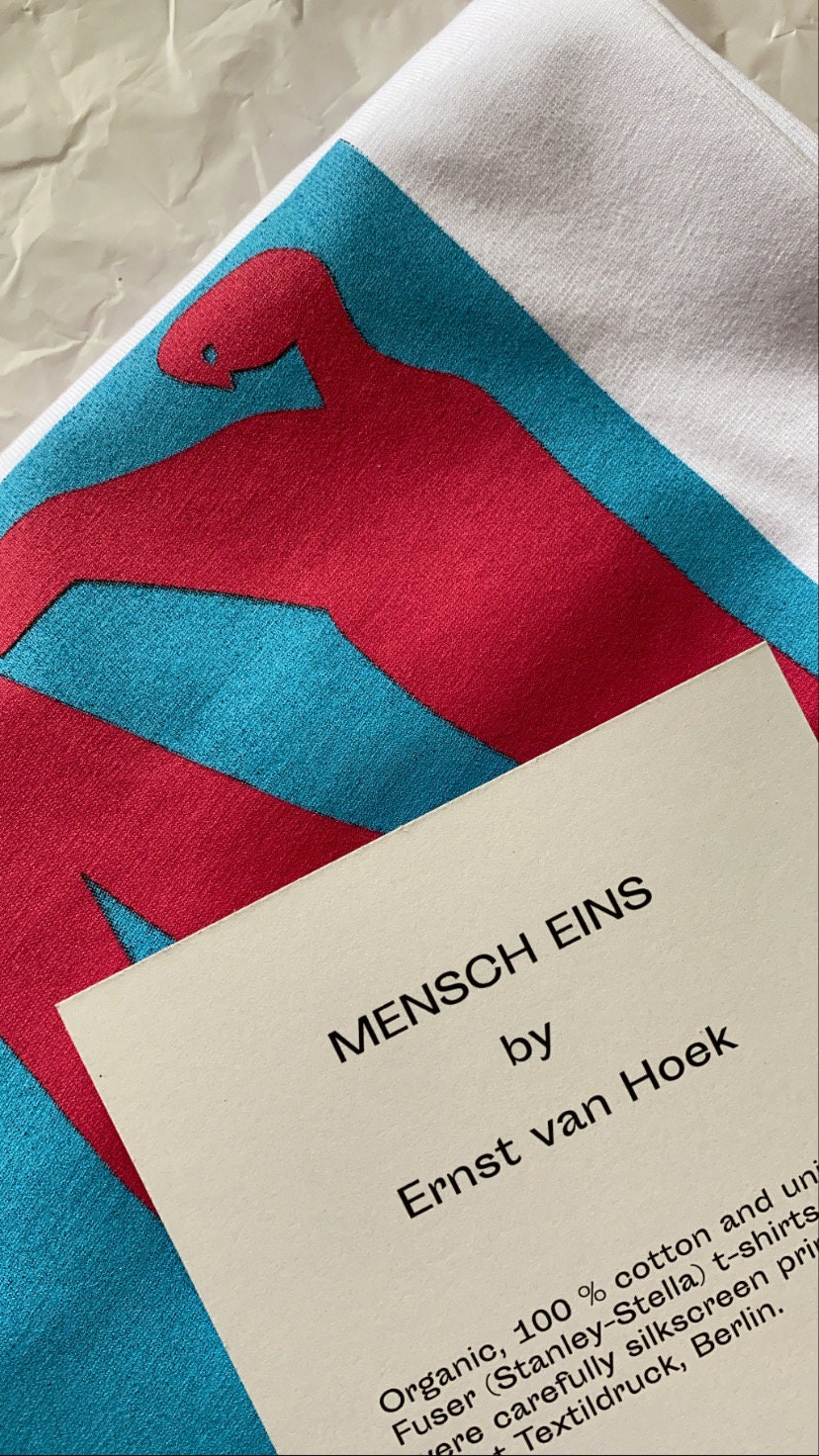 MENSCH EINS - Silkscreened T-shirt - Edition - Etsy