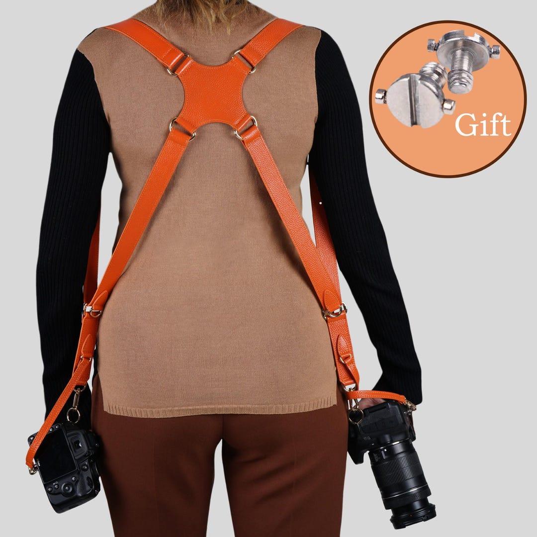 Camera Strap for Two Cameras, Double Camera Strap, Dual Harness Camera ...
