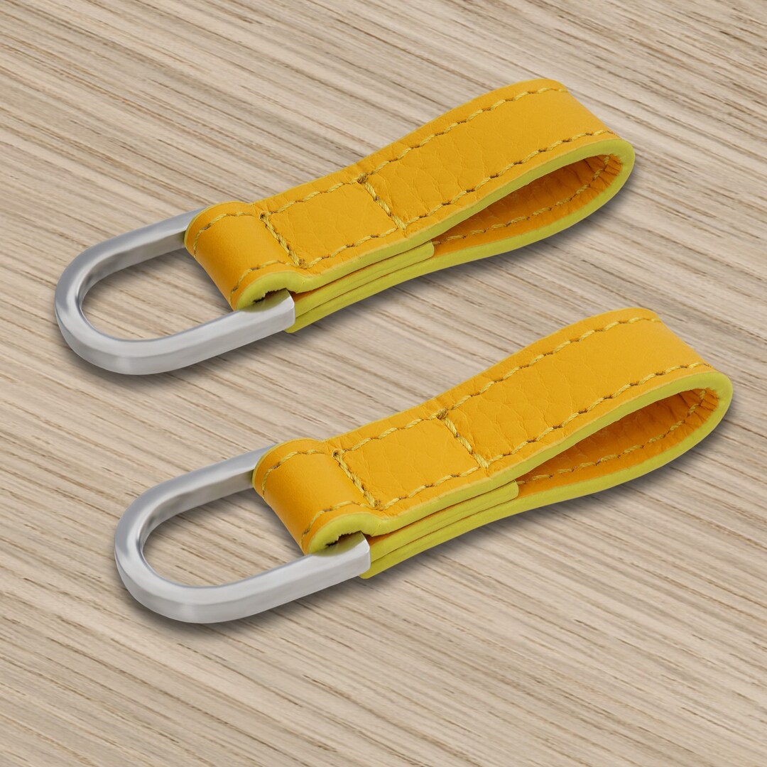 2 Togo Yellow Leather for Birkin/kelly Shoulder Strap Adapter D Ring ...