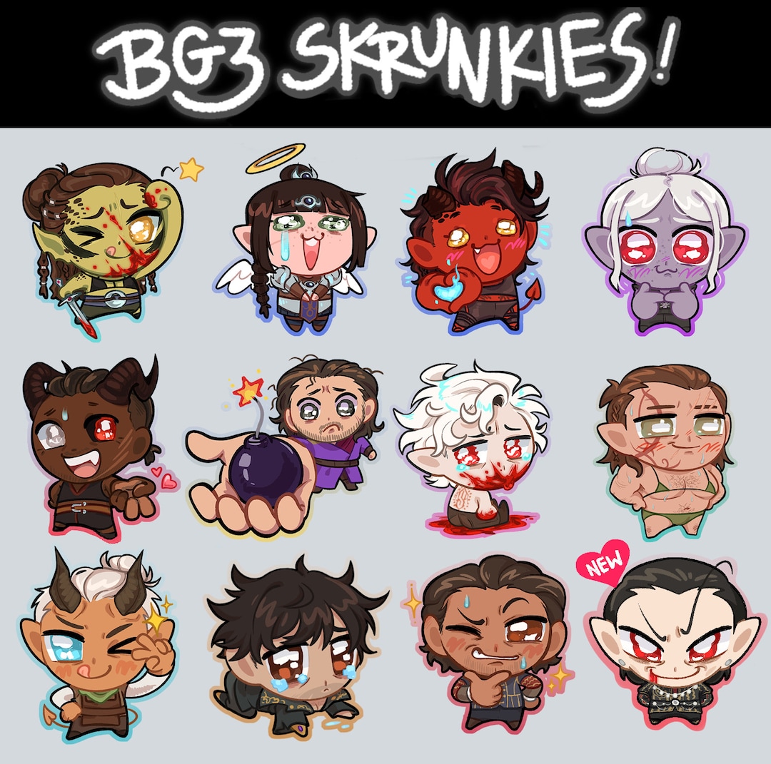BG3 Cursed Acrylic Keychains - Etsy