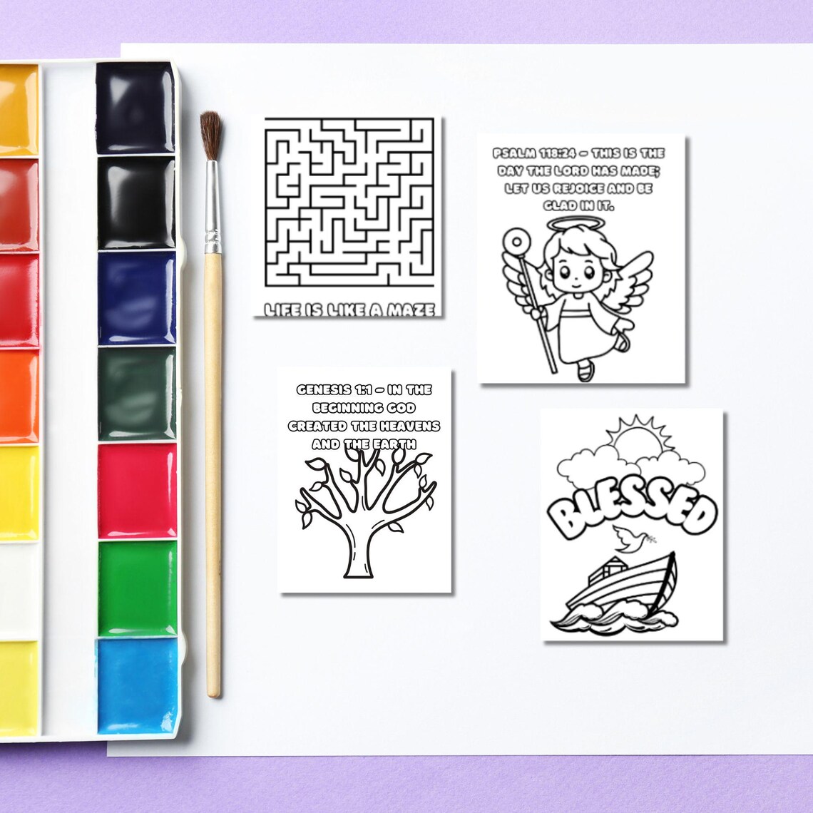 Bible Verse Coloring Pages for Preschoolers, Preschool Bible Verses ...