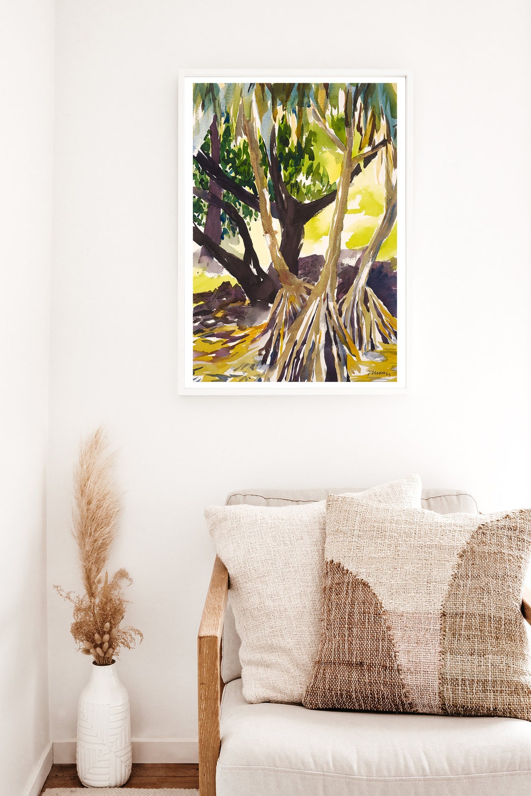 Hala Trees - A Tropical Still Life Paper and Canvas Print by Hawaiian ...