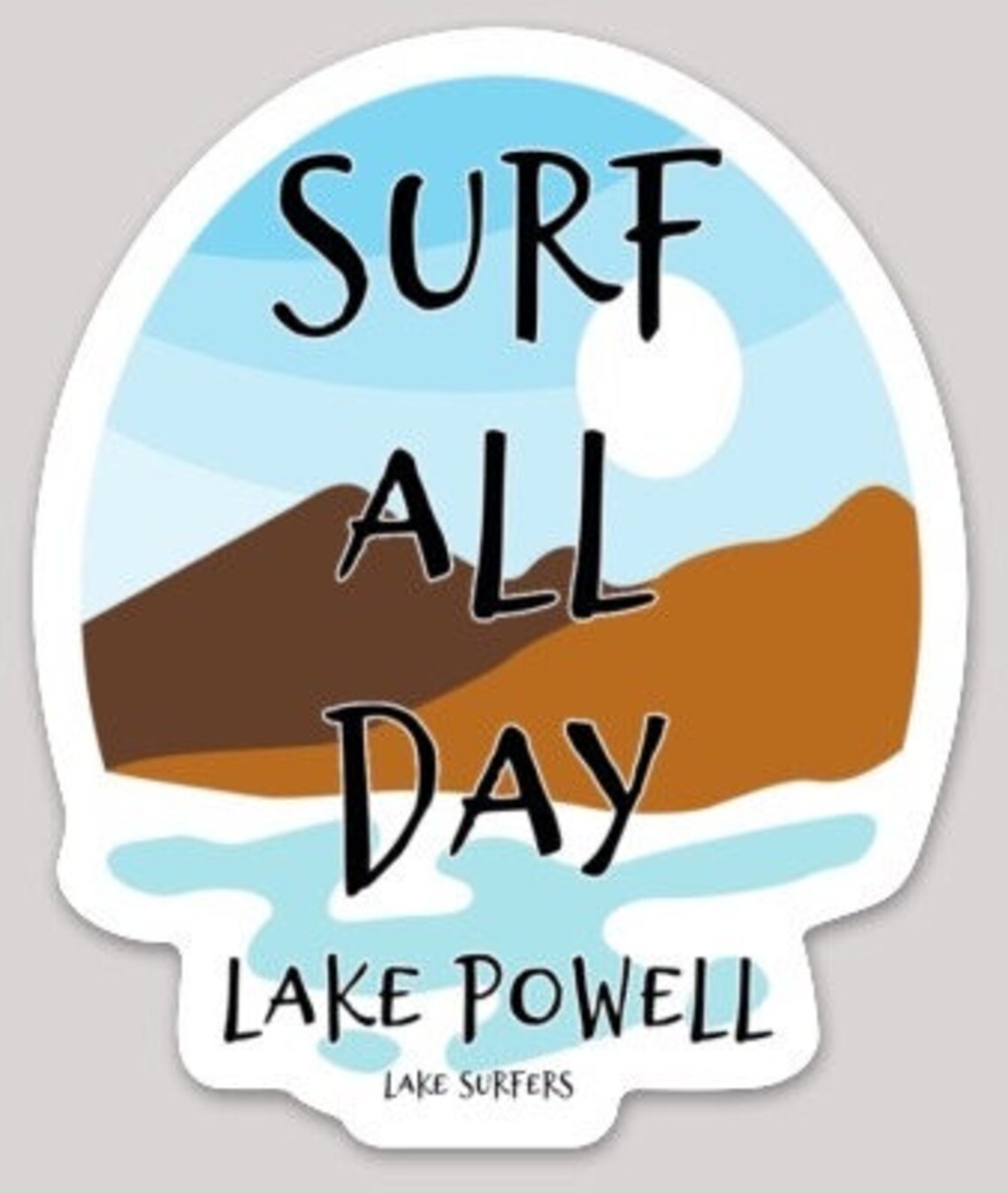 Lake Powell Sticker Wake Surf Boat Wake Boat Utah - Etsy