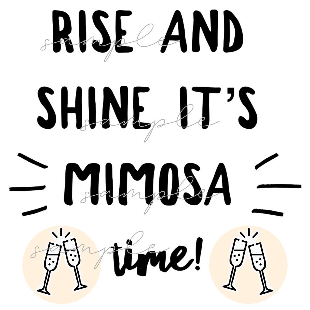 Mimosa Svg Digital File | Instant Download | Brunch | Wine Bag ...