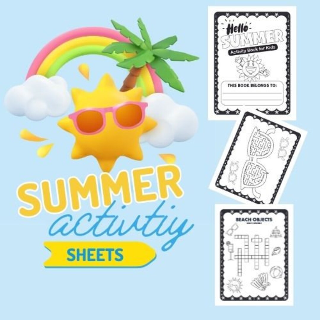 Summer Activity Pages | Coloring Pages | Summer Break Mazes | Puzzles ...