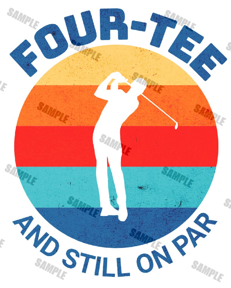 Four-tee Birthday Forty Birthday Party 40th Golf Golfer Golfing on Par ...