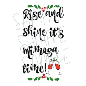 Mimosa Svg | Christmas | Cheers | Holiday Wine Bag | Funny | Digital ...