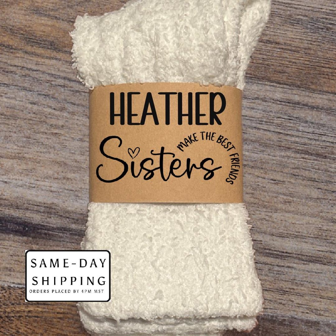 Sisters Make the Best Friends Socks | Sweater Socks | Personalized Tags ...