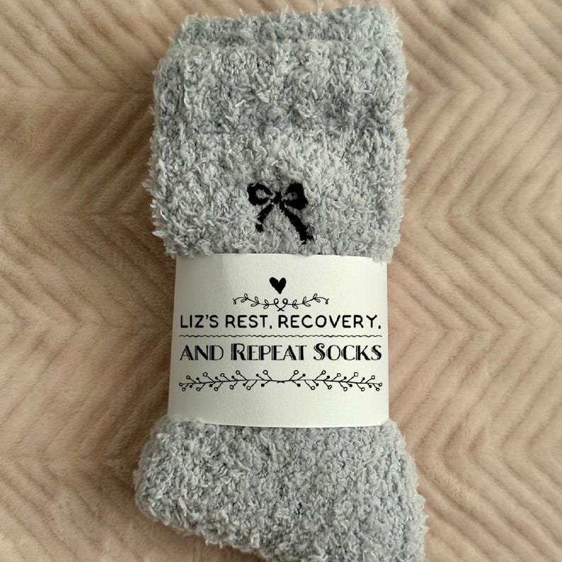 Post Surgery Cozy Socks Gift | Rest, Recovery, Repeat | Hospital ...