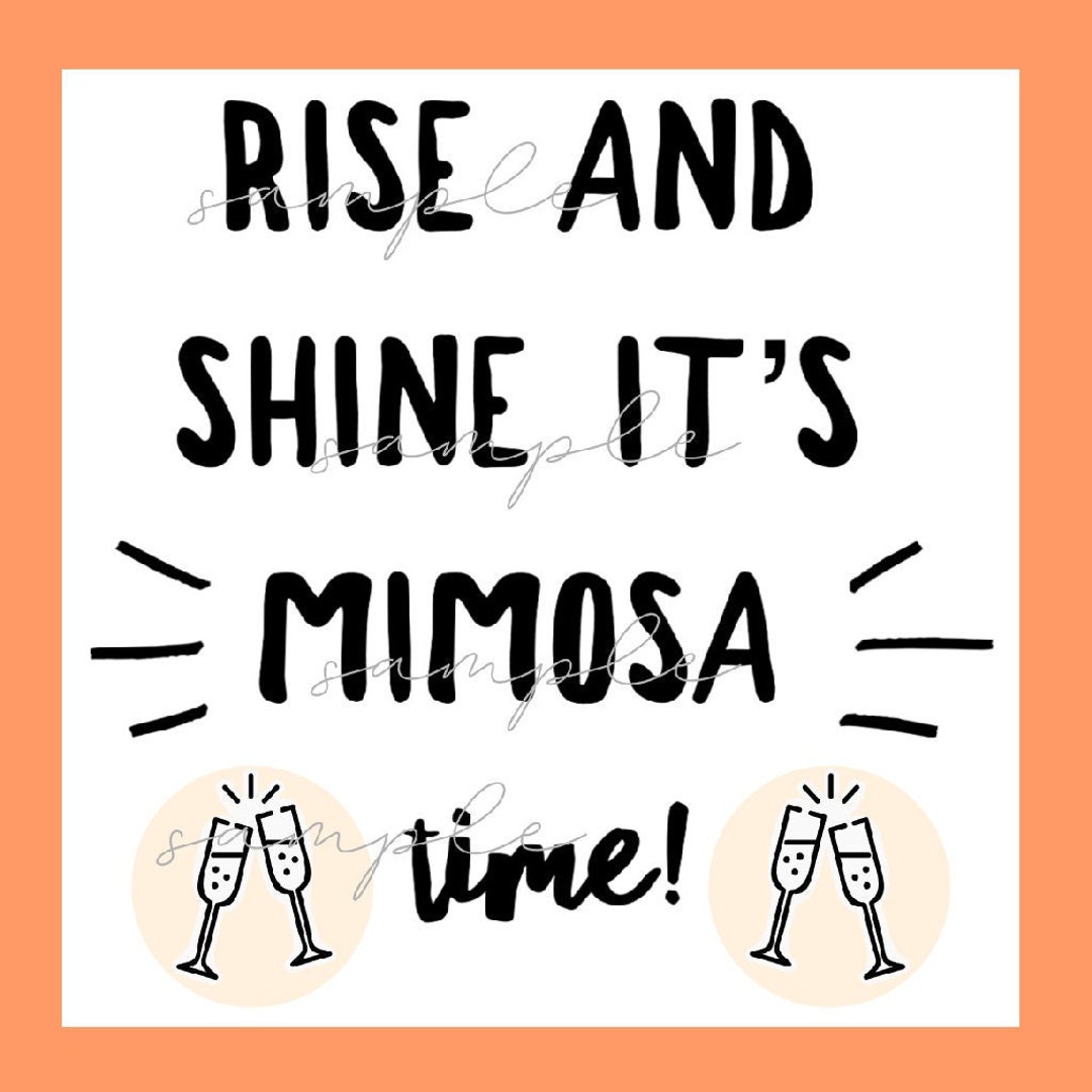 Mimosa Svg Digital File | Instant Download | Brunch | Wine Bag ...