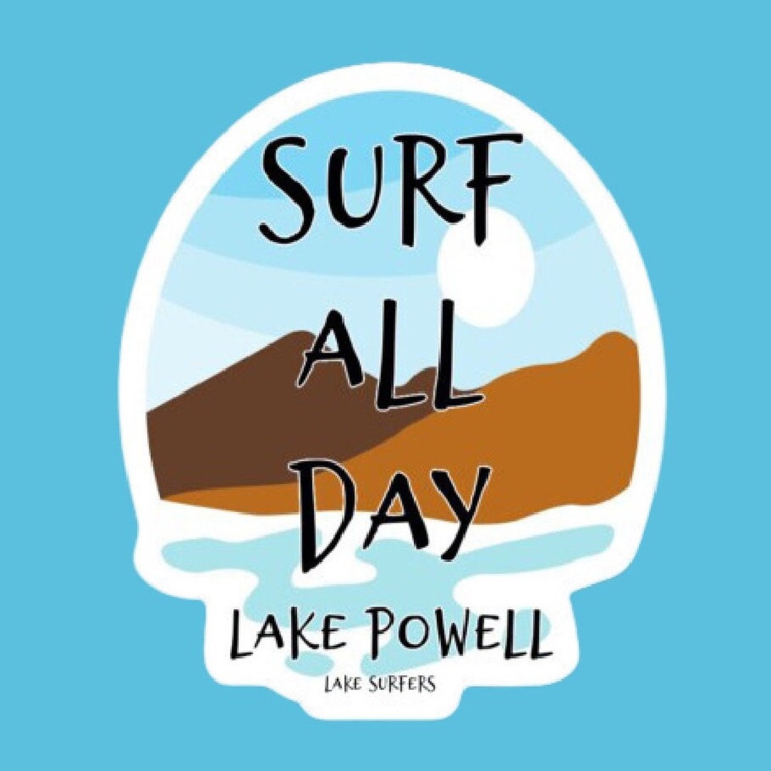 Lake Powell Sticker | Wake Surf | Boat | Wake Boat | Utah | Summer ...