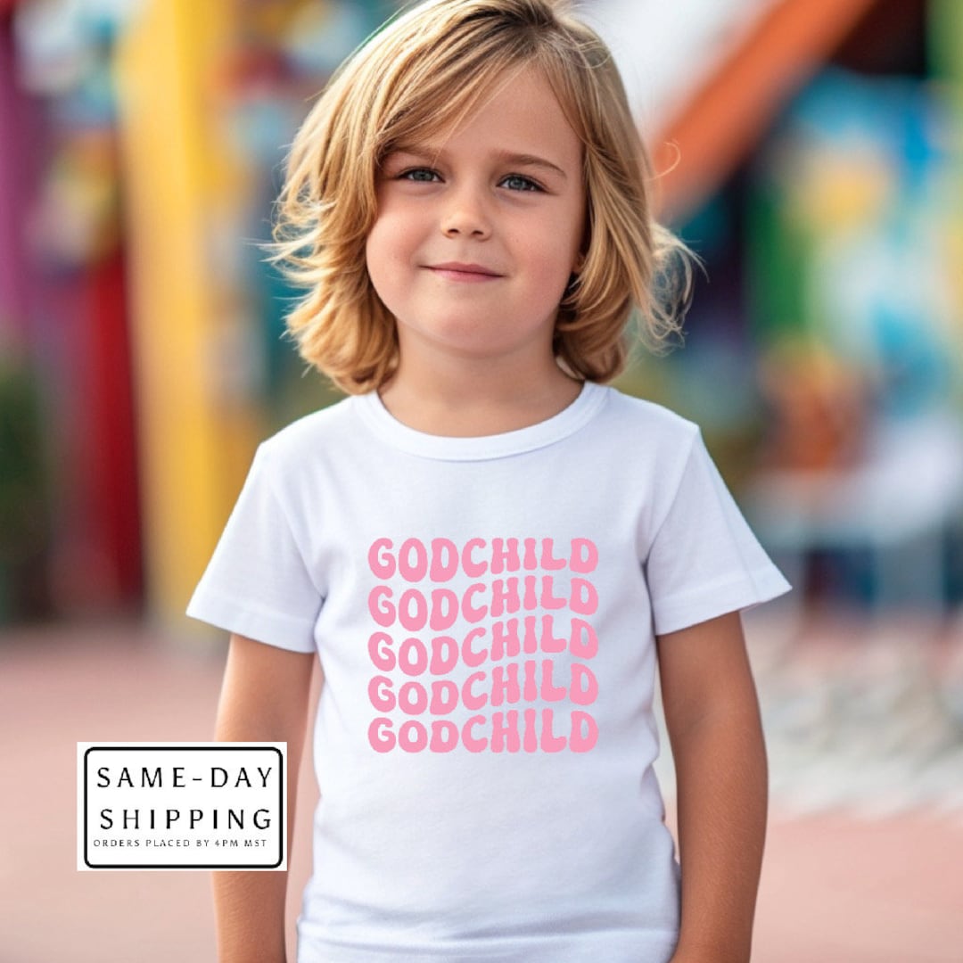 Godchild Kids T Shirt | Godparent Gift | Christian | Godchild Present ...