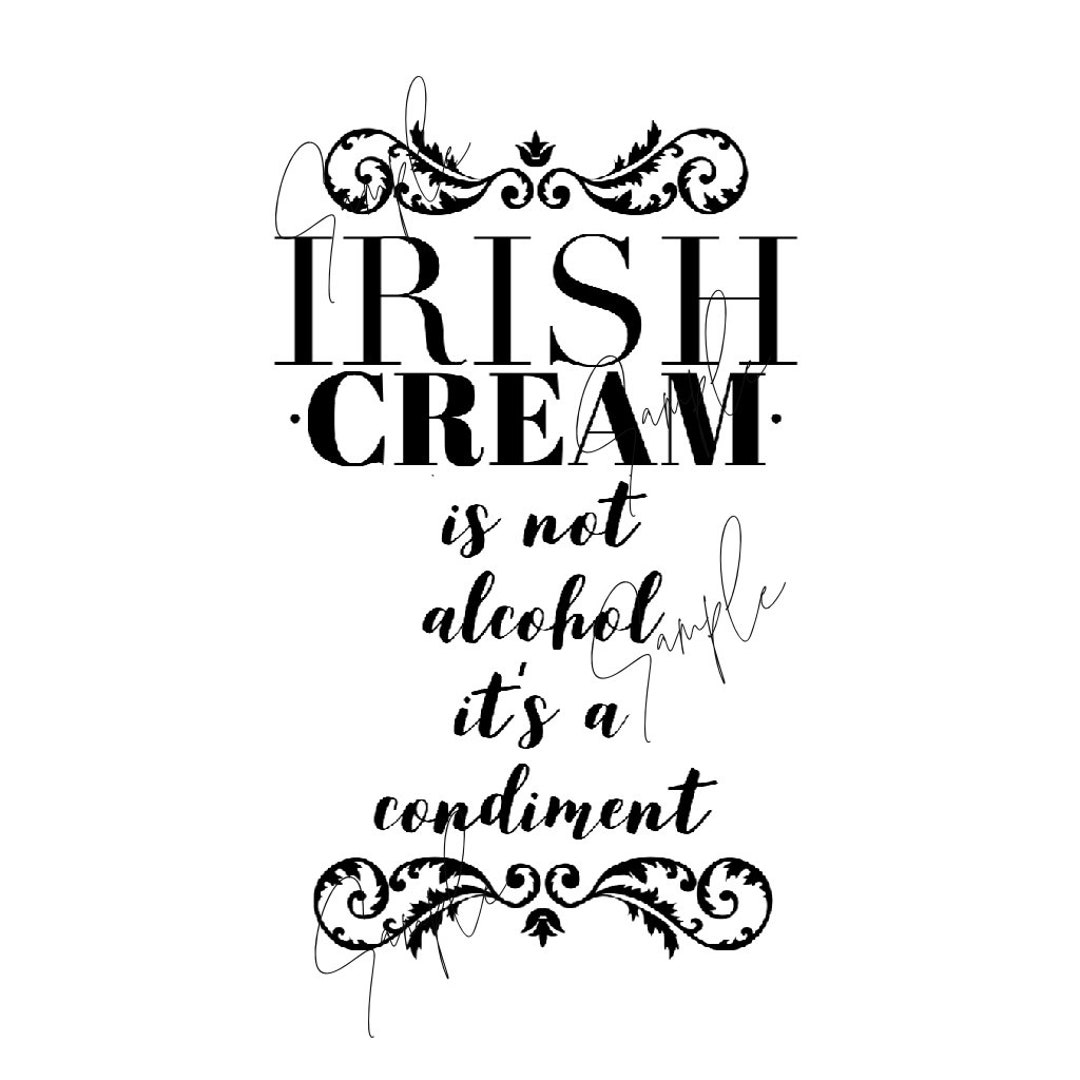 Irish Cream Svg Drinking Irish Coffee Funny Drinking Alcohol Bar Gift ...