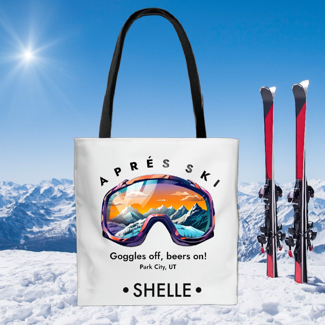 Ski Gift | Apres Ski | Skier | Skiing Present | Canvas Grocery Bag ...