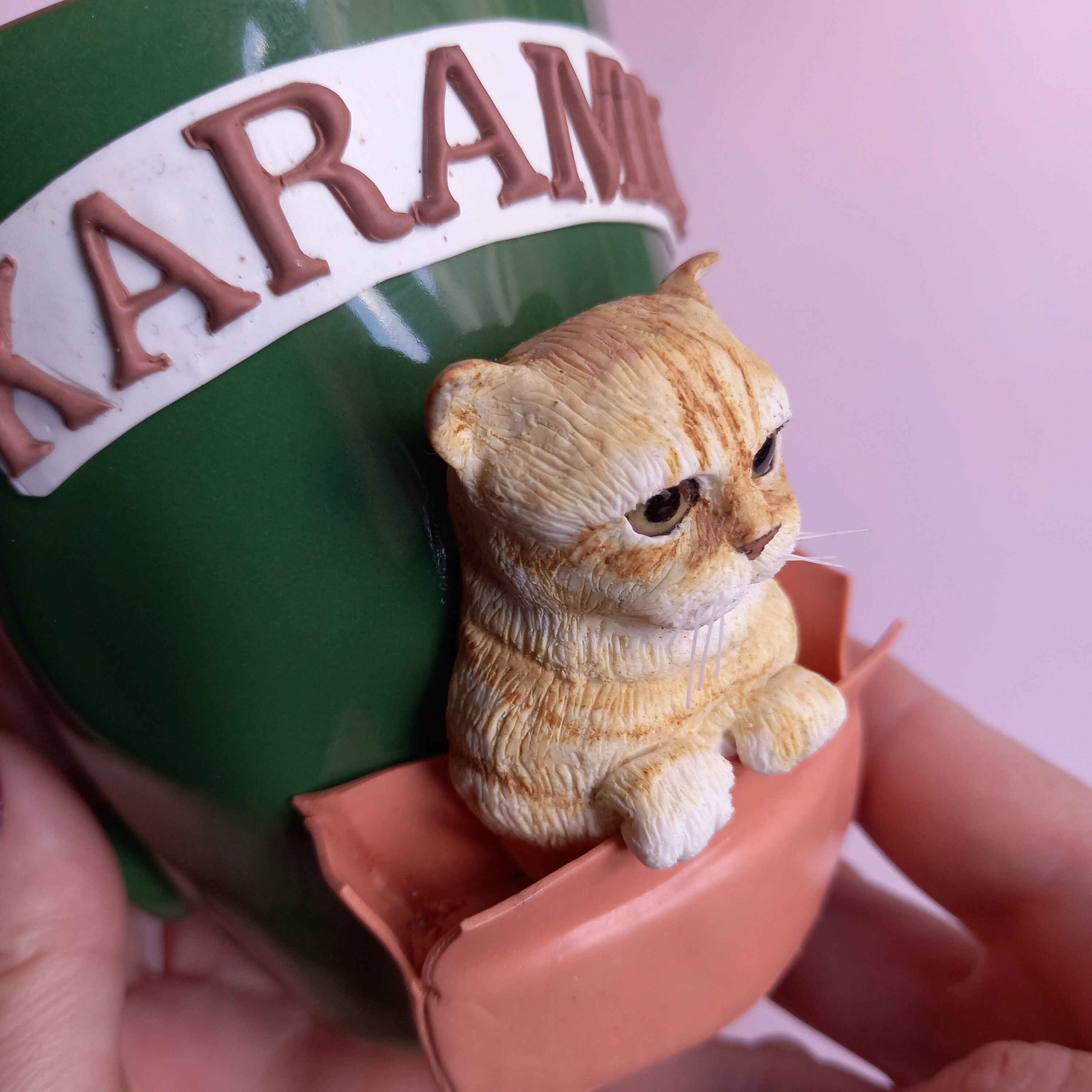Polymer Clay Personalized Portrait Cat Coffe Mug, Custom Cat Mug,gift ...