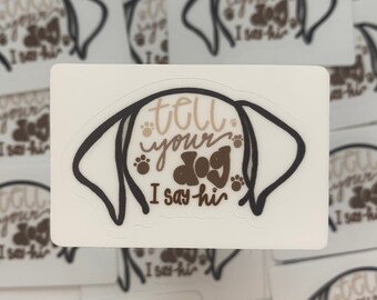 Lab Ear Outline - Etsy