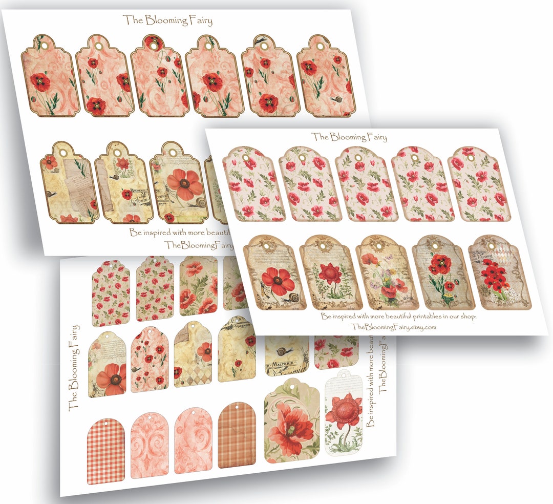 Vintage Lavender Tags, DIGITAL Lavender Tags, French LAVENDER Tags ...