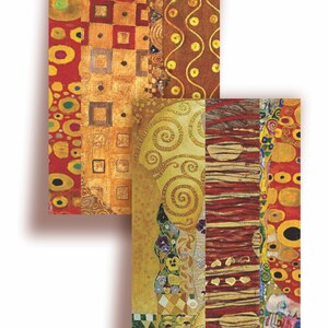 KLIMT Textured Papers, Klimt Collage Papers, Klimt ATC Cards, Klimt ...