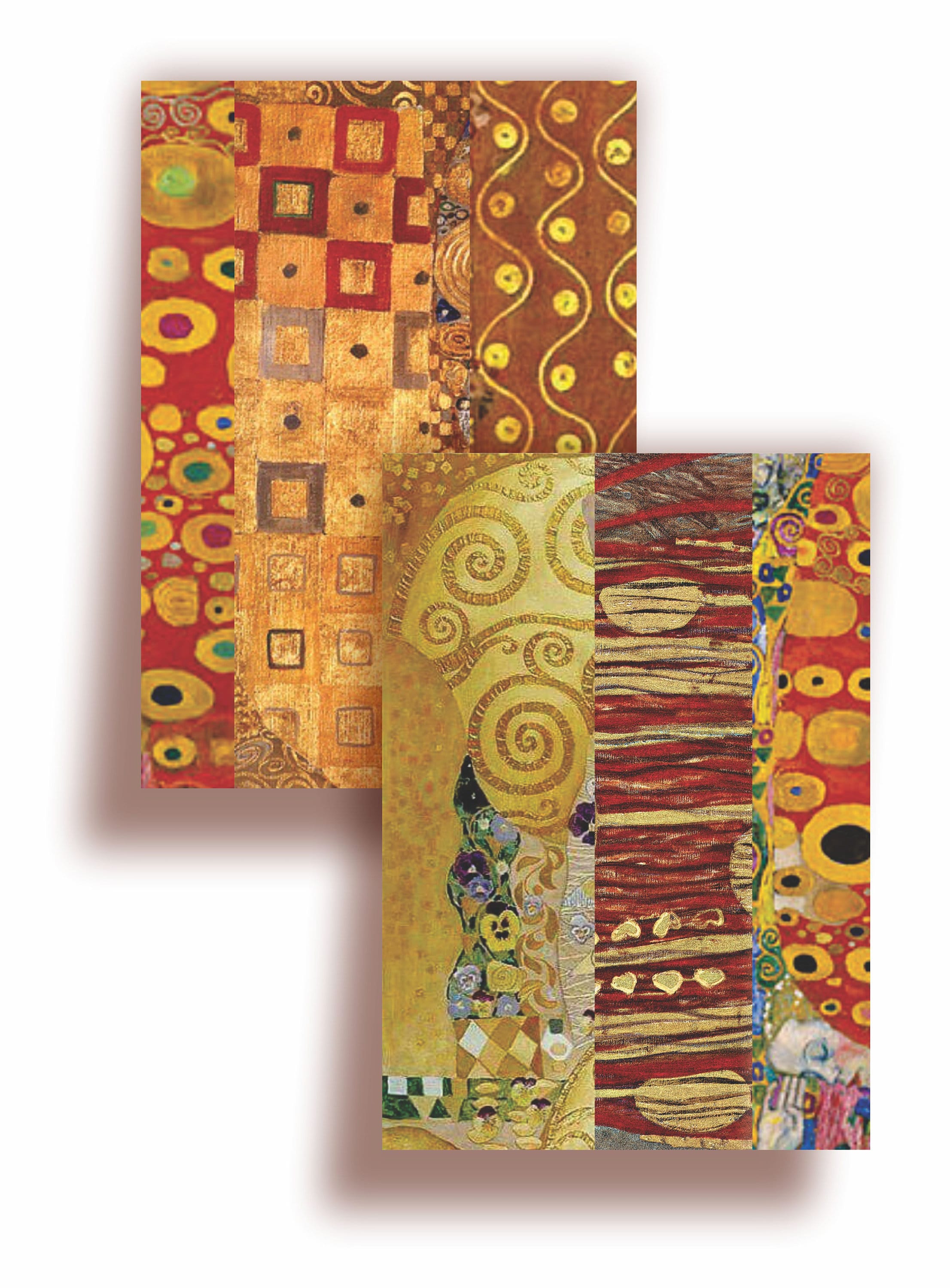 KLIMT Textured Papers, Klimt Collage Papers, Klimt ATC Cards, Klimt ...
