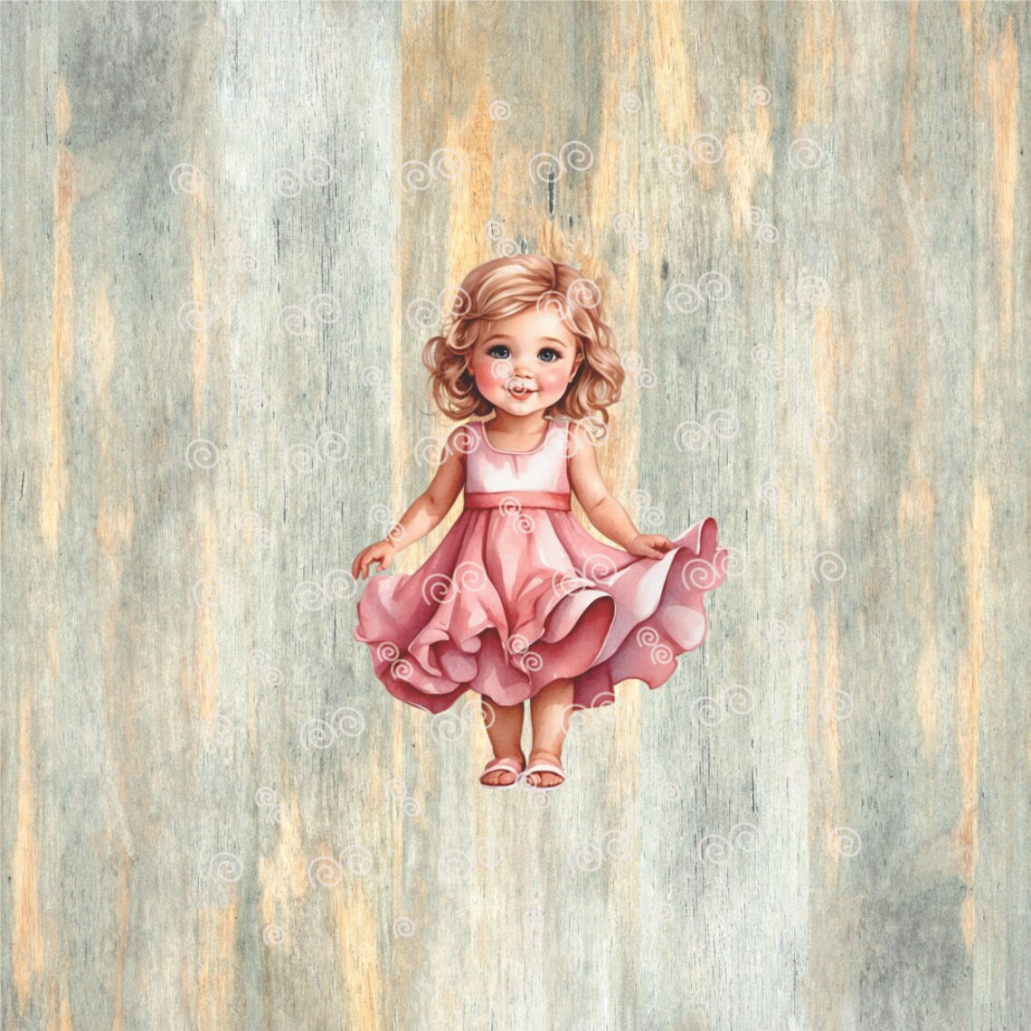 Cute Little Girl Clipart, Cute Baby Girl Clipart, Little Girls PNG ...