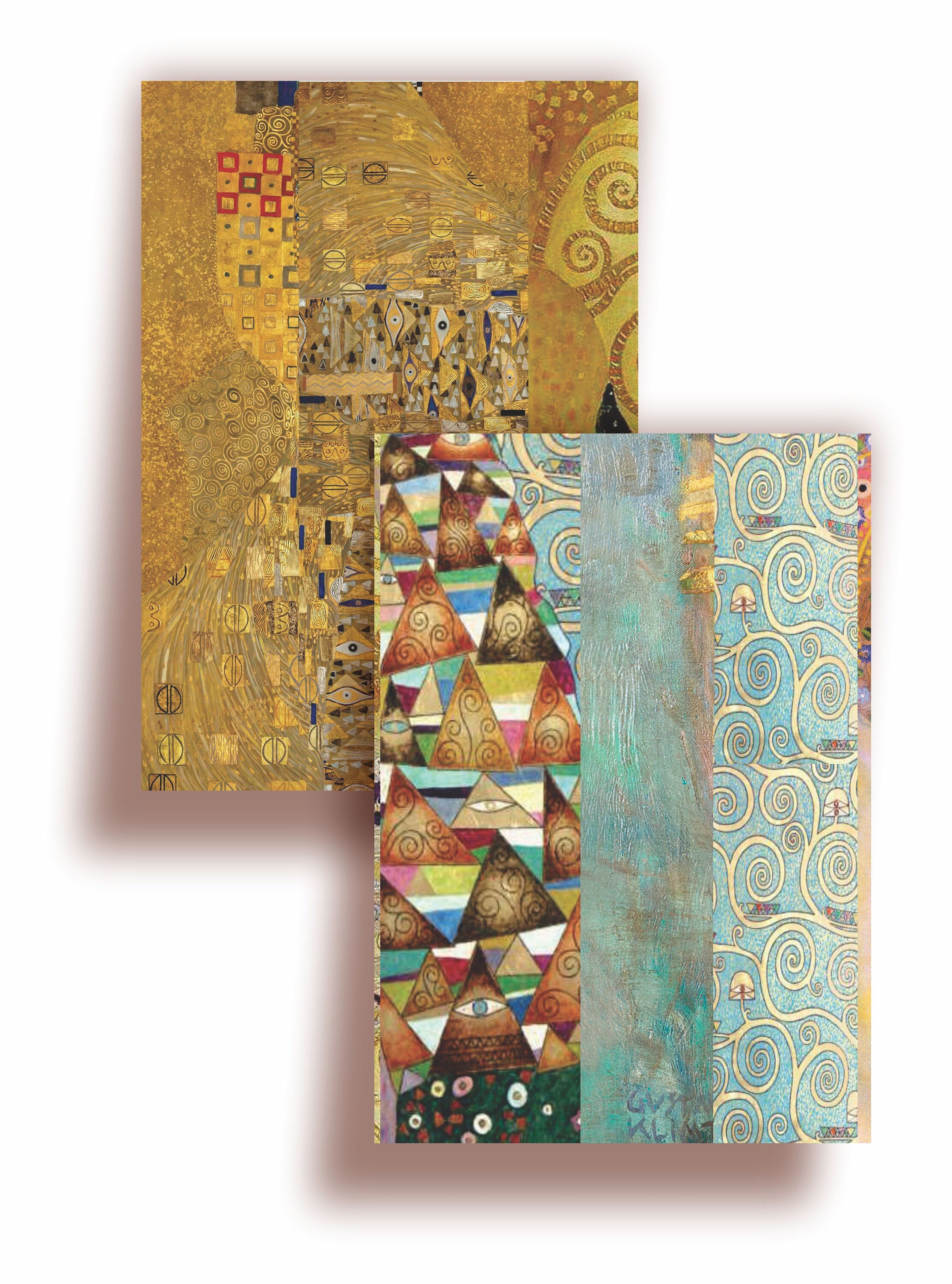 KLIMT Textured Papers, Klimt Collage Papers, Klimt ATC Cards, Klimt ...