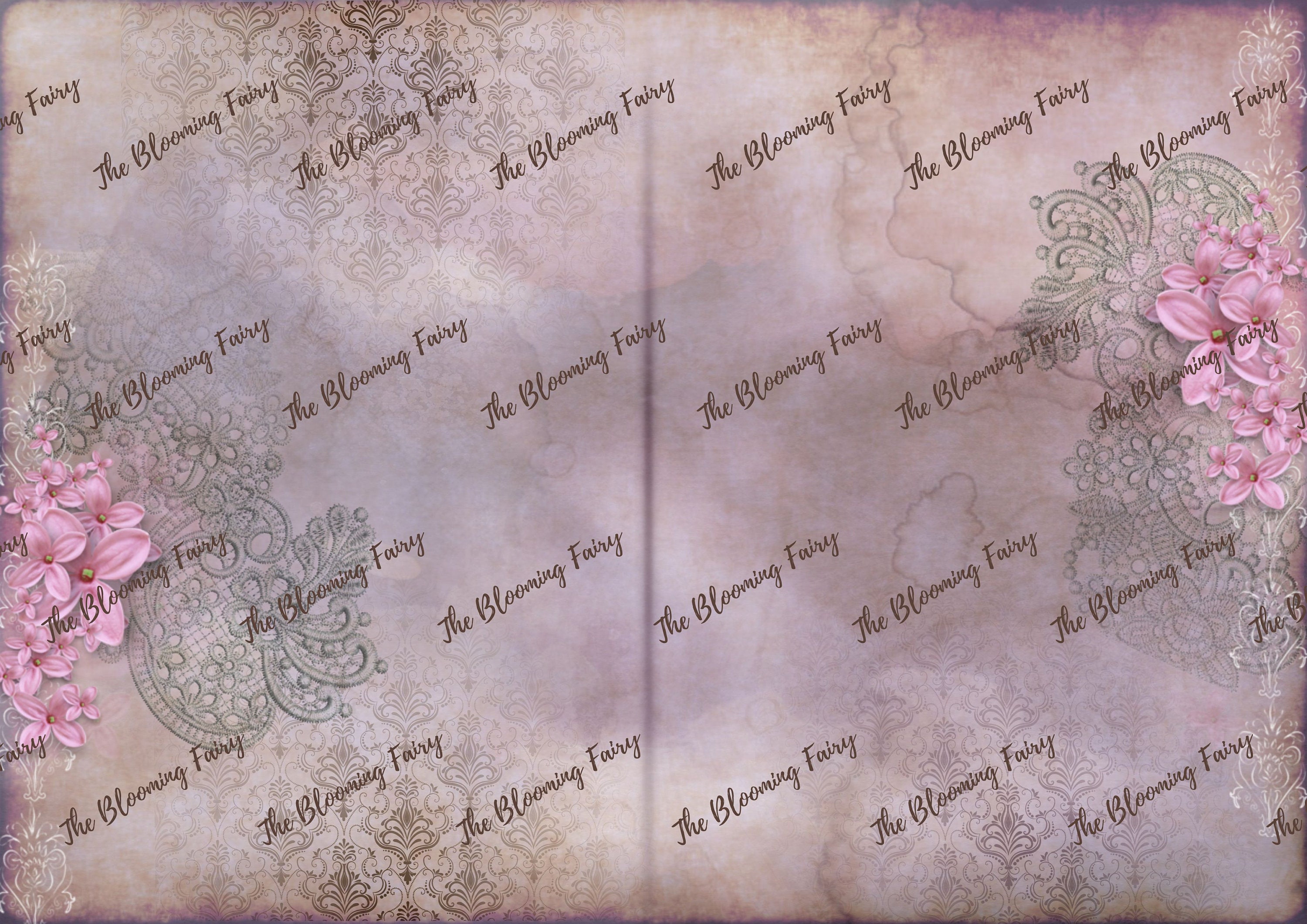 Vintage Junk Journal Pages, Lilac Journal Pages, Grunge Journal Pages ...