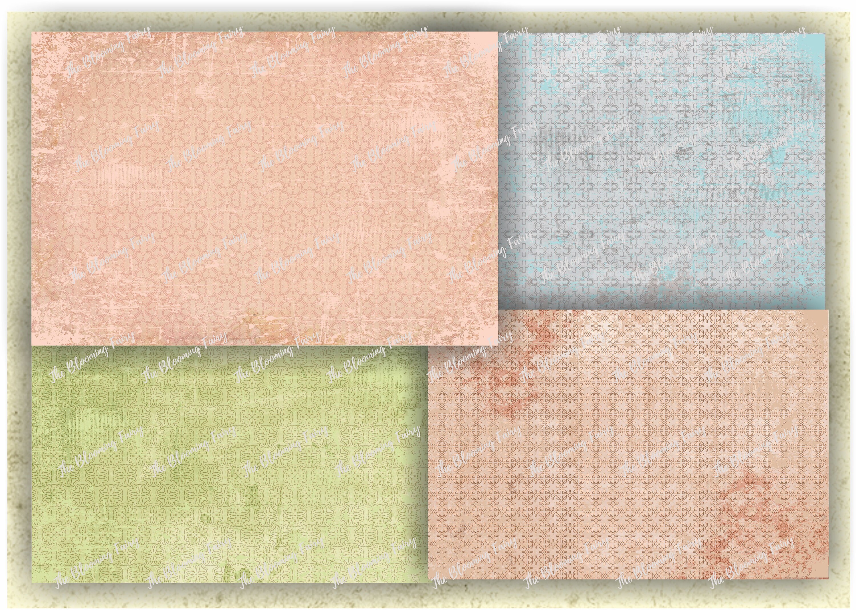 Grunge Pastel Backgrounds, Pastel DIGITAL Papers, Grunge Journal Pages ...