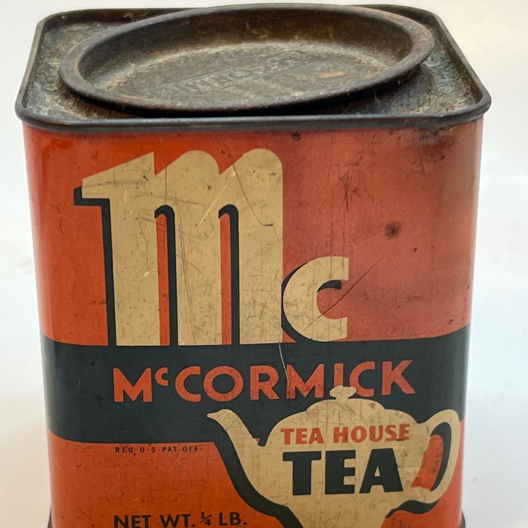 1950s Mccormick Tea Tin 3 Squared - Etsy
