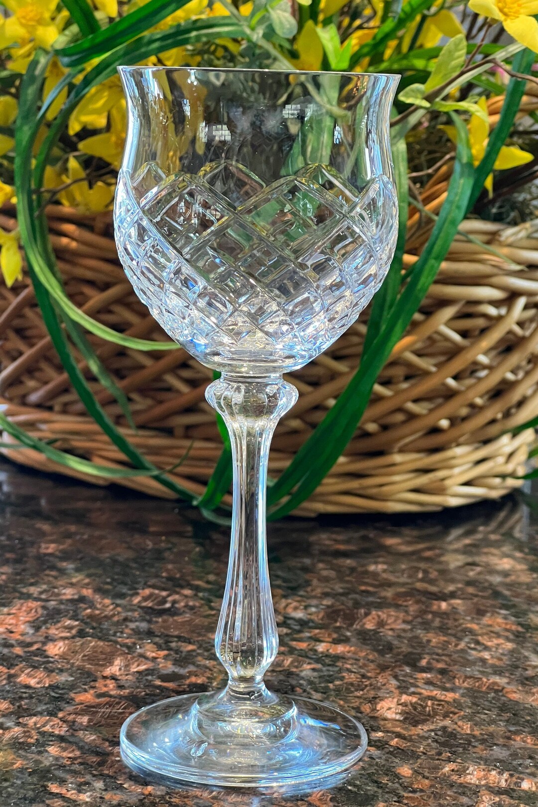 8 Vintage Mikasa Crystal Stemware 70s - Etsy