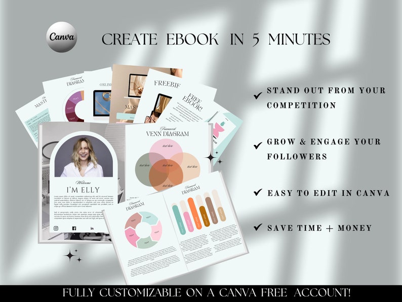 Ebook Template Canva Simple Lead Magnet Template Course Creator ...