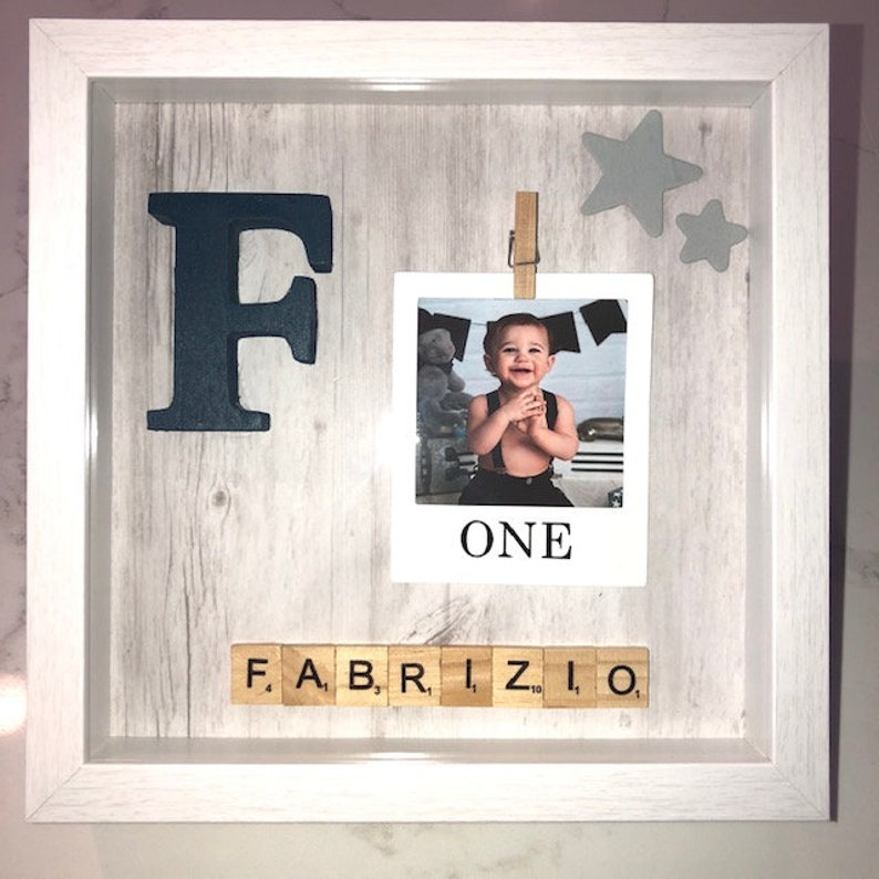Personalized First Birthday Shadow Box - Etsy
